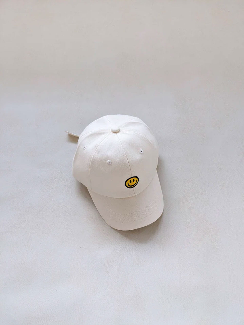 Tiny Trove Smiley Embroidery Cap - Cream | The Scouted co. – The ...